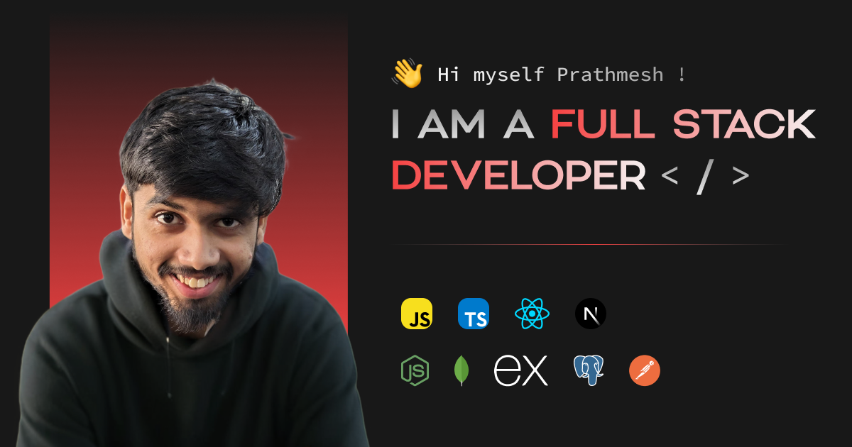Prathmesh Gaidhane | Full Stack Developer